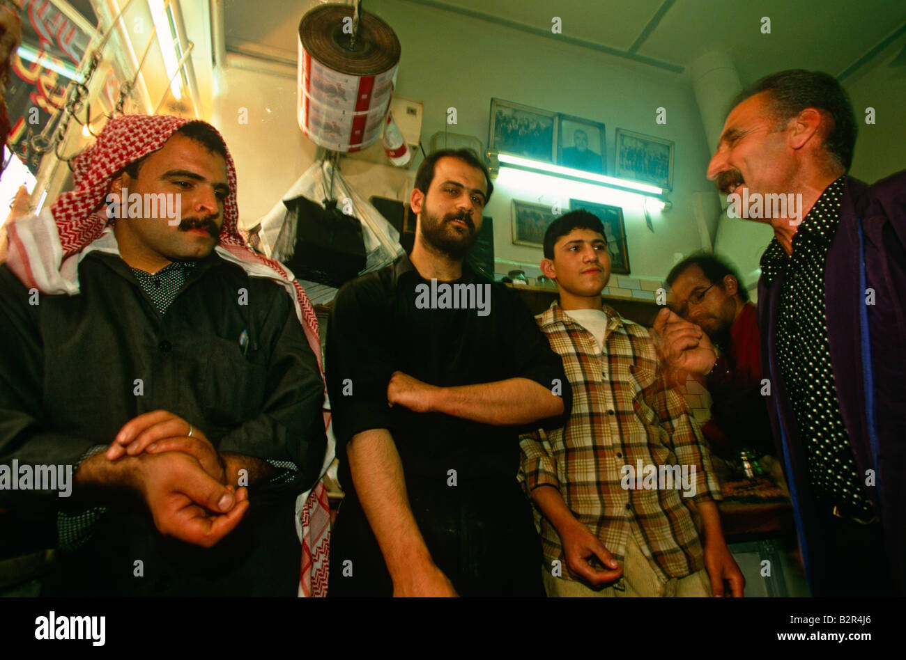 Men chatting at a cafe in Beirut, Lebanon Stock Photo - Alamy