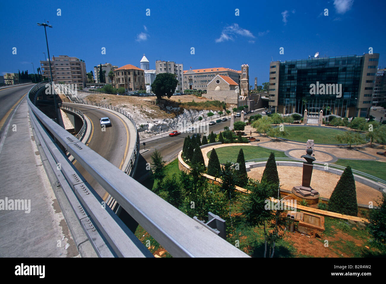 Multilevel roads, Beirut, Lebanon Stock Photo - Alamy