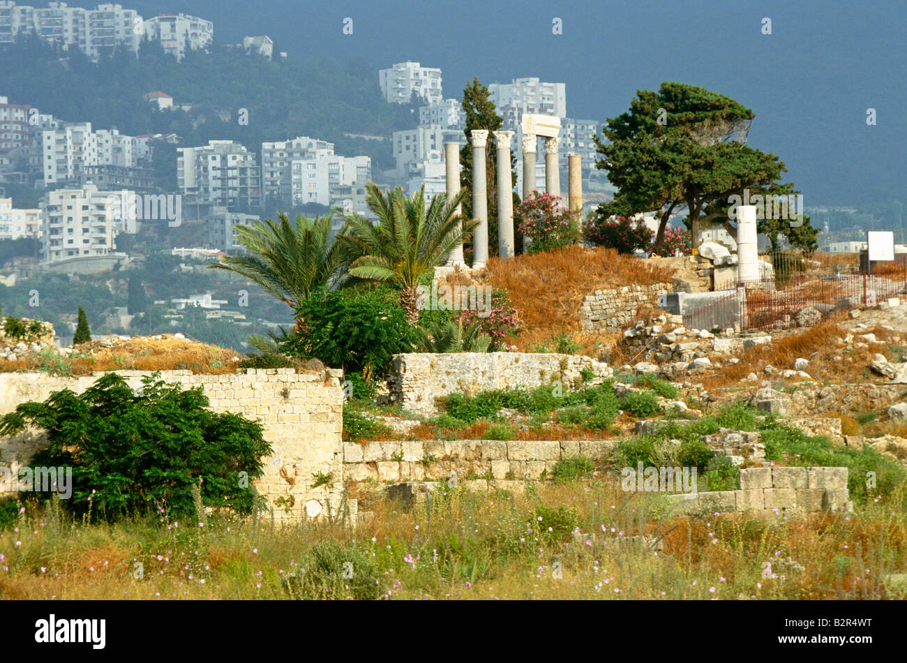 Old ruins in city, Byblos, Lebanon Stock Photo - Alamy