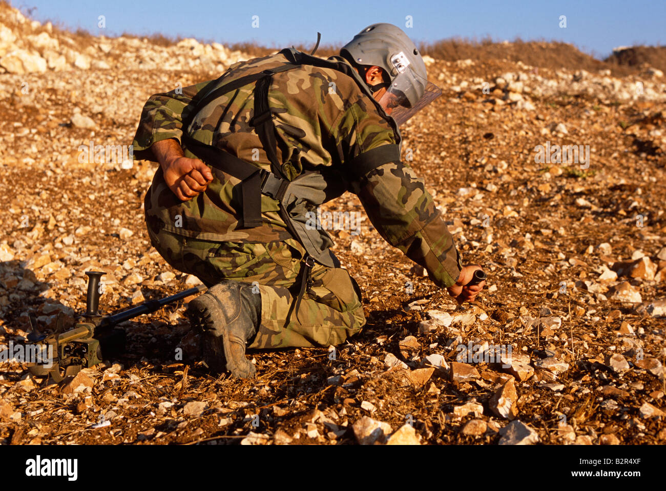 Landmine clearance, Lebanon Stock Photo - Alamy