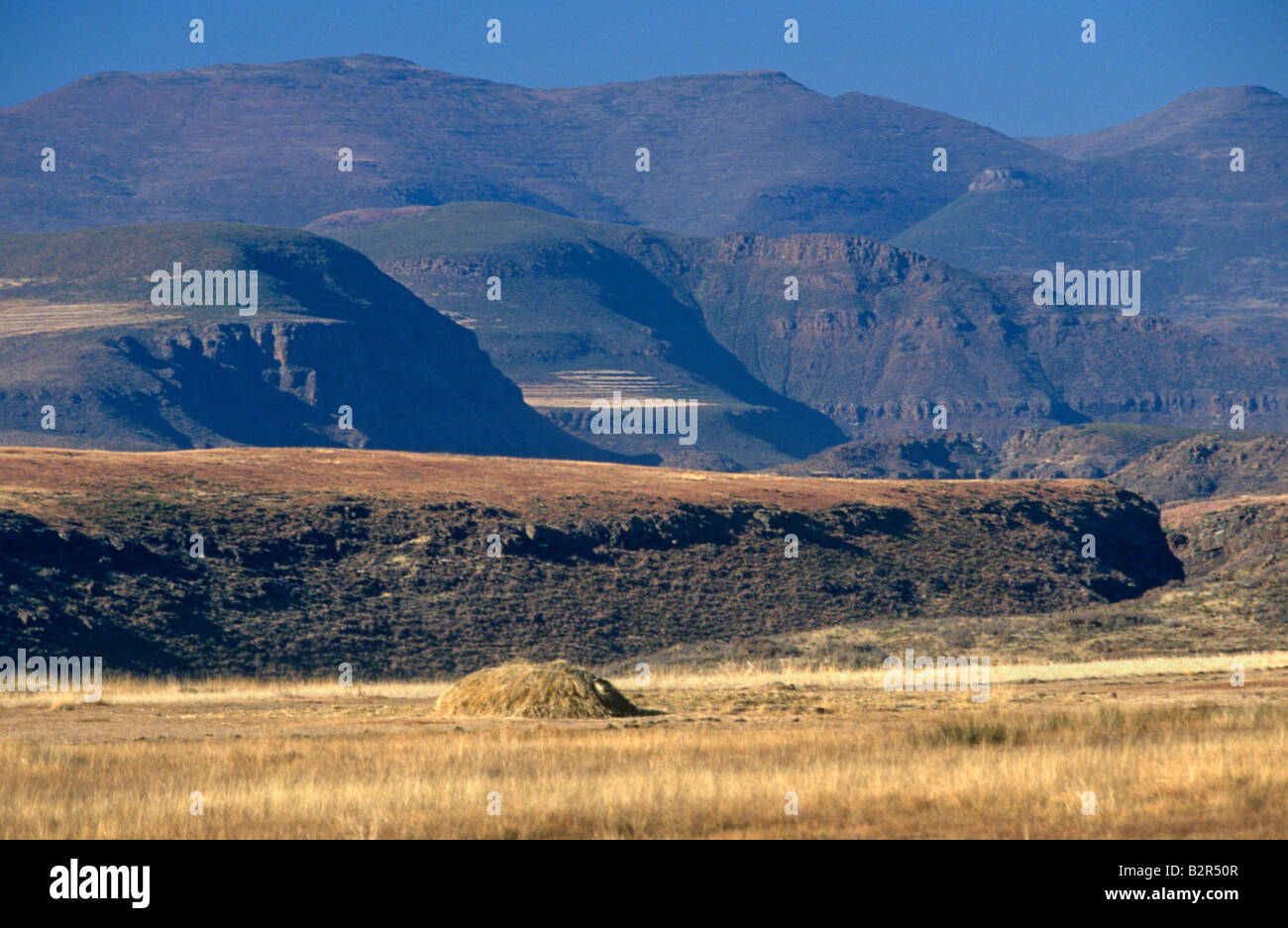Mountain scenery in rural Lesotho Stock Photo - Alamy