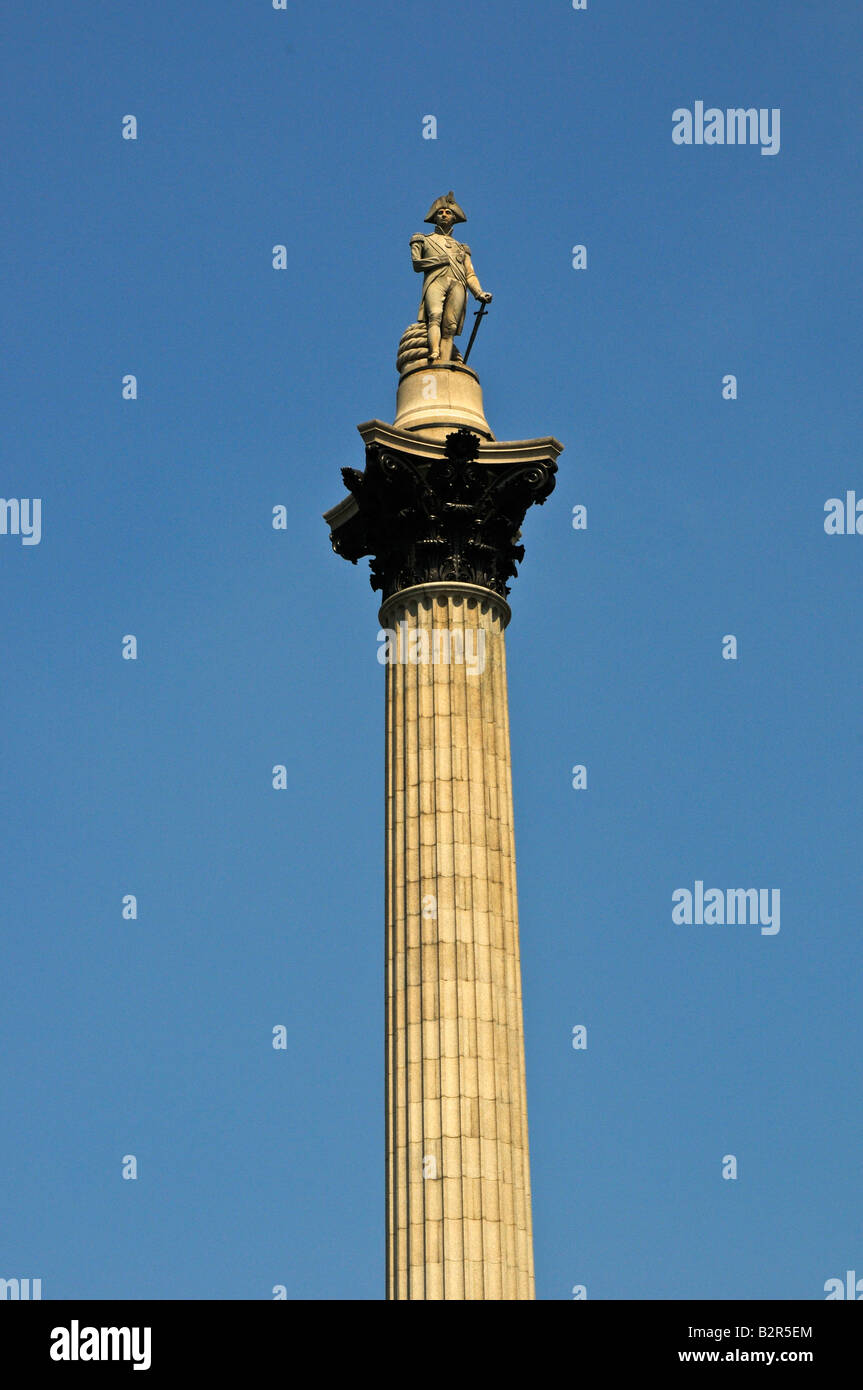 Nelson's Column Trafalgar Square London UK Stock Photo - Alamy