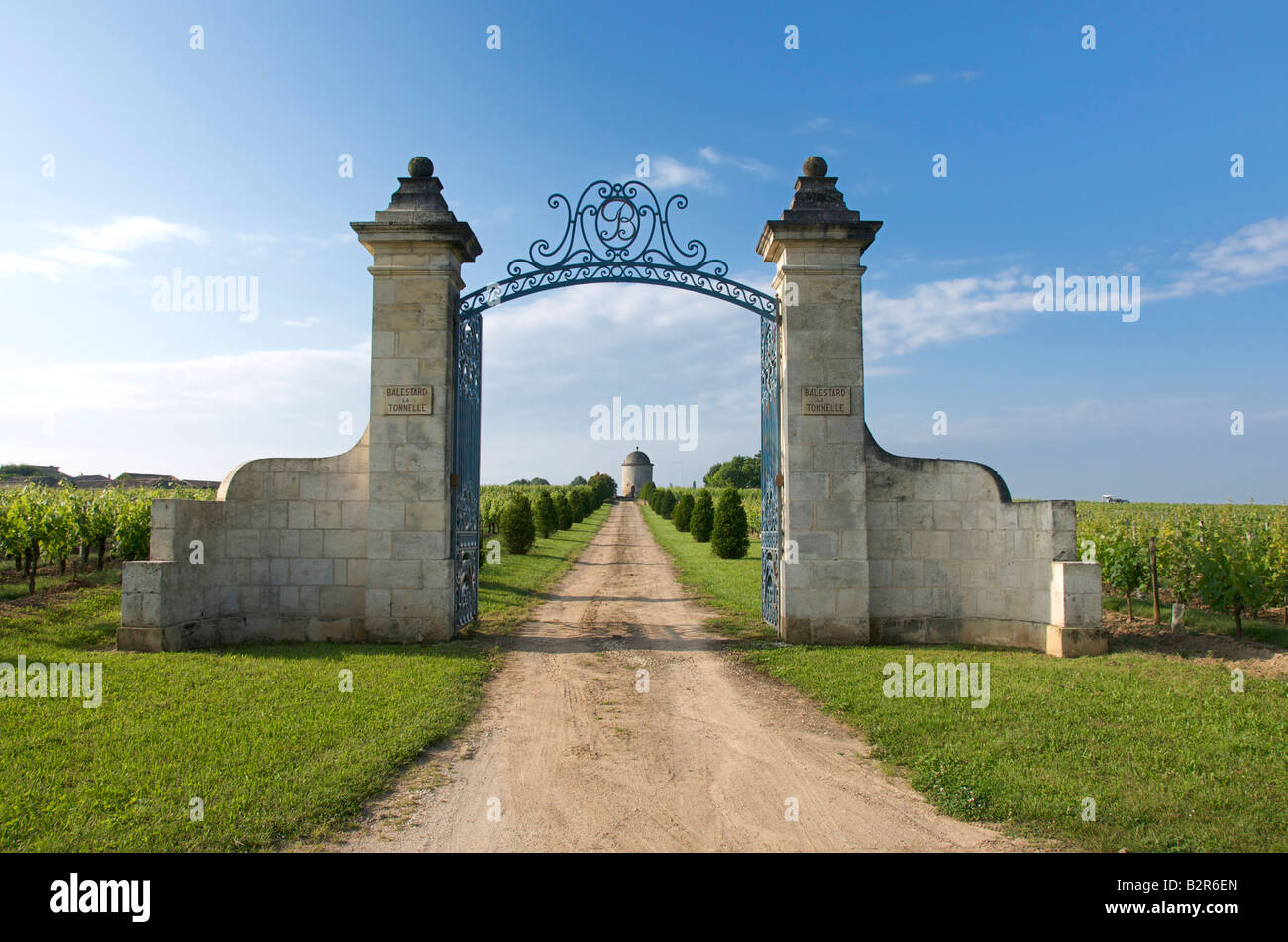Saint-Emilion - Entrance gates to the famous Chateau Balestard La ...