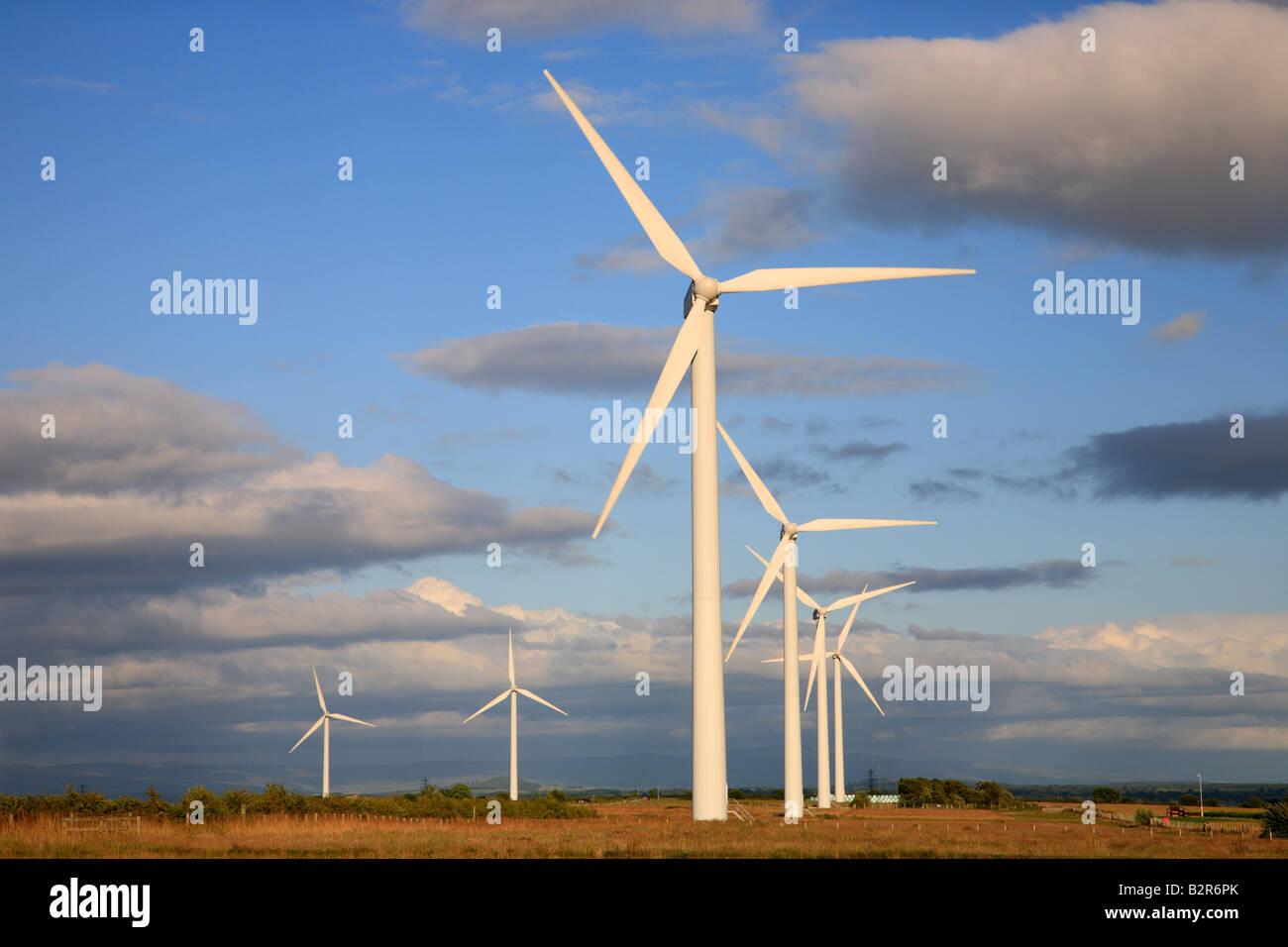 Wind Turbines at Great Orton Wind Farm, Watchtree Nature Reserve, Great ...