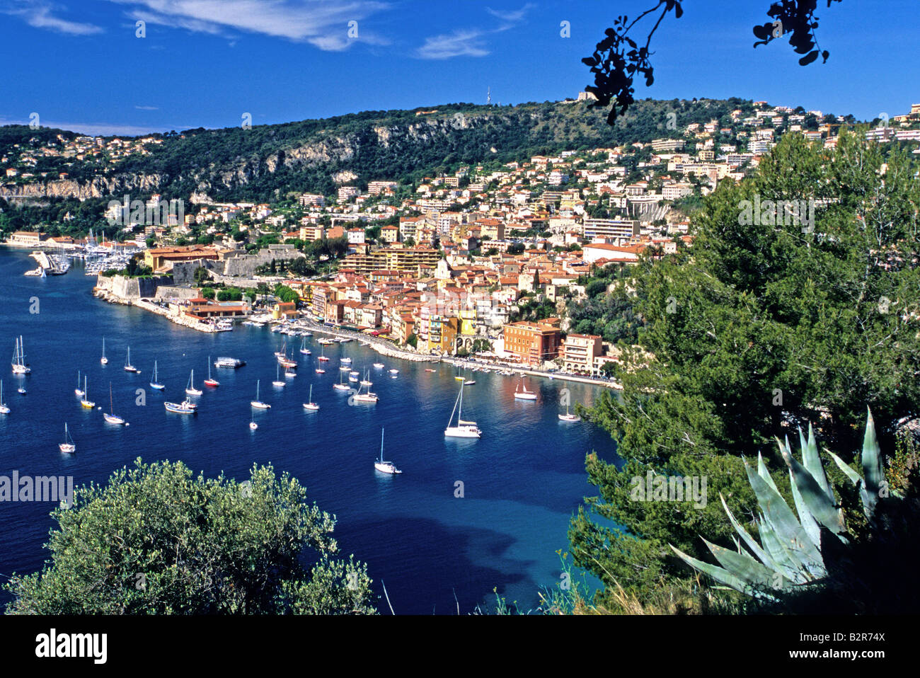 The coastal village of Villefranche sur mer ALpes-Maritimes 06 cote d ...