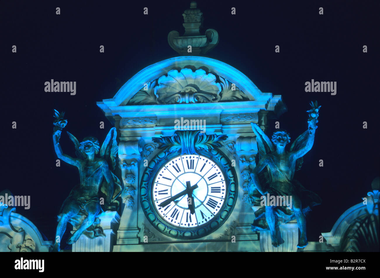 The Royal Casino clock Monaco Monte Carlo Principaute de Monaco cote d ...