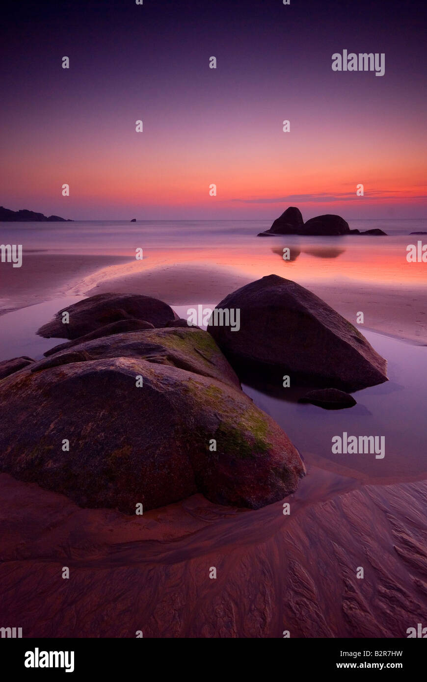 Beautiful beach sunset india hi-res stock photography and images - Alamy