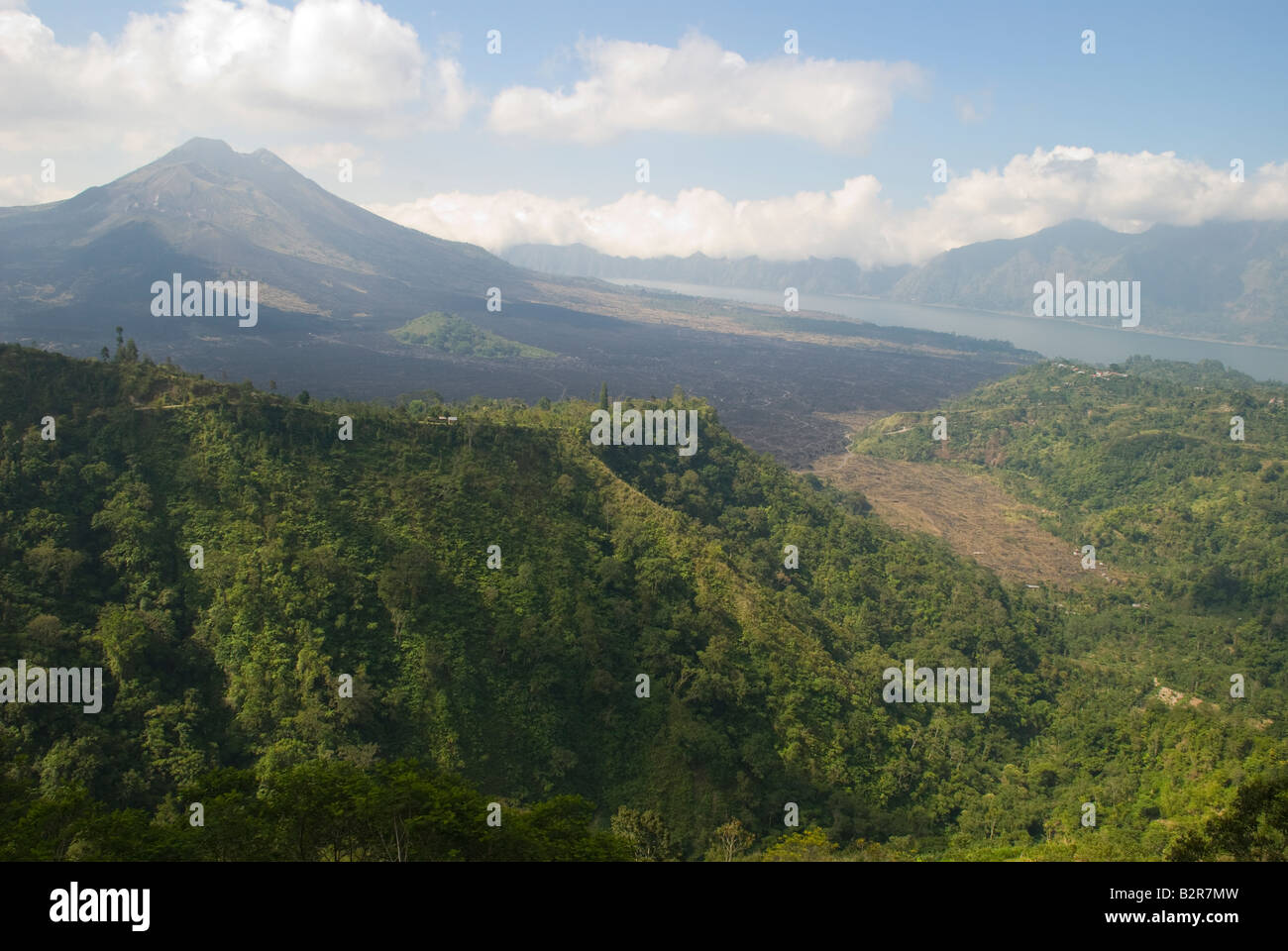 batur volcano bali indonesia Stock Photo - Alamy