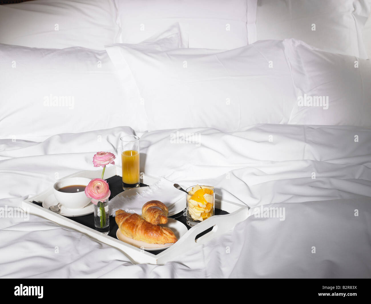 Breakfast in bed Stock Photo - Alamy