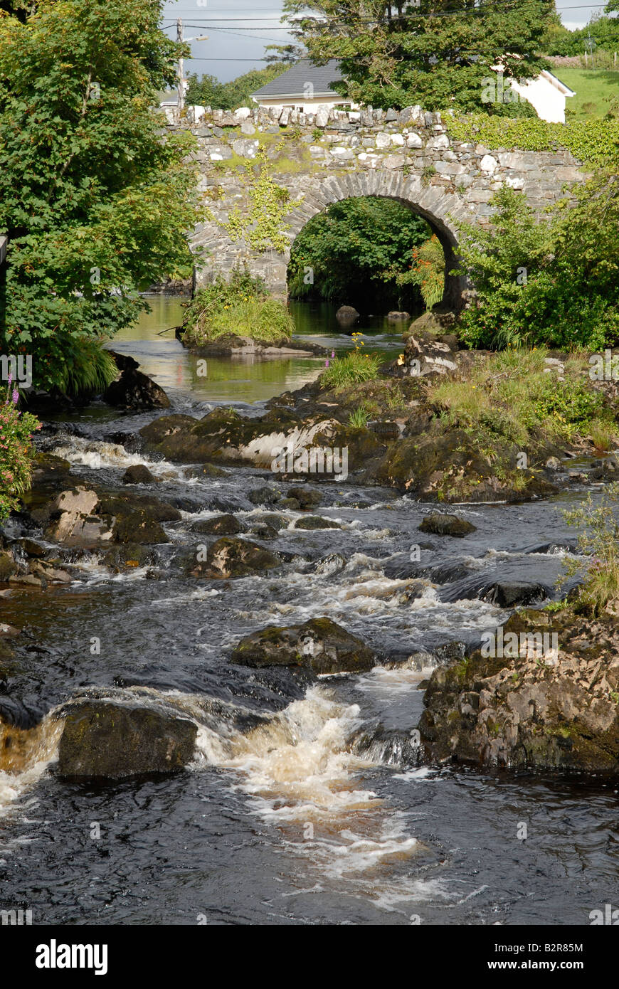 Bridge over a river in Clifden, Connemara Stock Photo - Alamy
