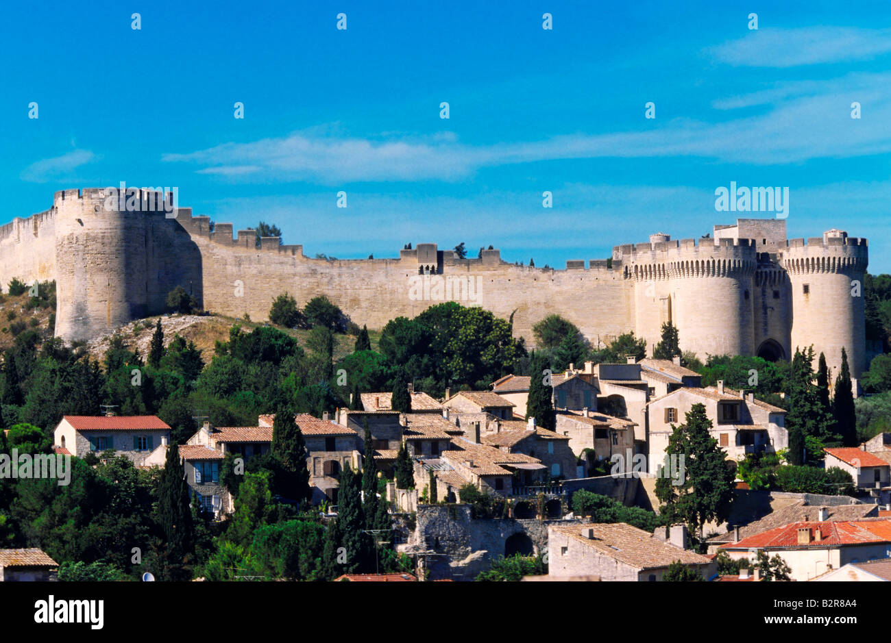 CASTLE OF VILLENEUVE LES AVIGNON VAUCLUSE PROVENCE FRANCE Stock Photo ...