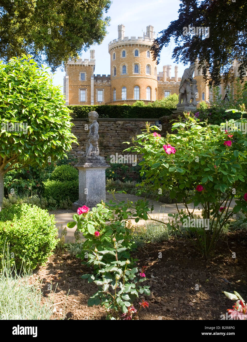 Belvoir castle statue garden hi-res stock photography and images - Alamy