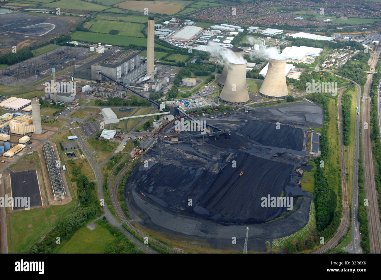 Aerial view Didcot Power Station Stock Photo - Alamy
