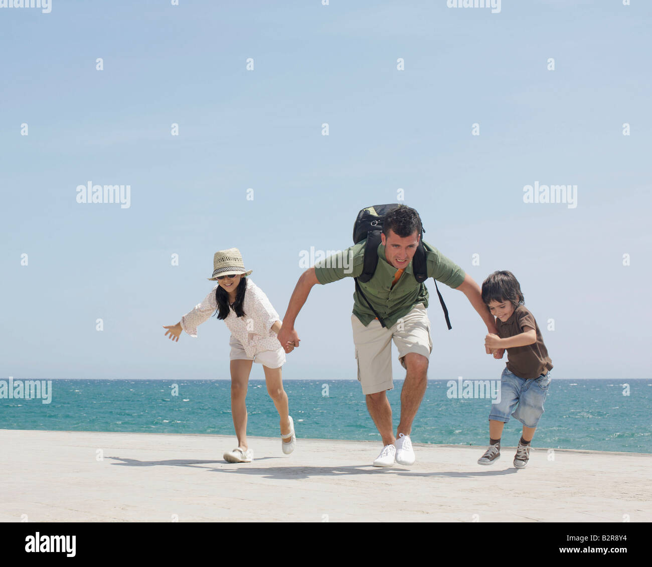 Child running away from parent hi-res stock photography and images - Alamy
