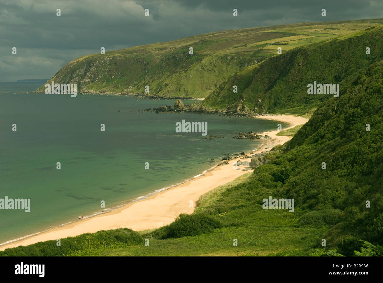 Kinnagoe Bay, Inishowen peninsula, County Donegal, Ireland Stock Photo ...