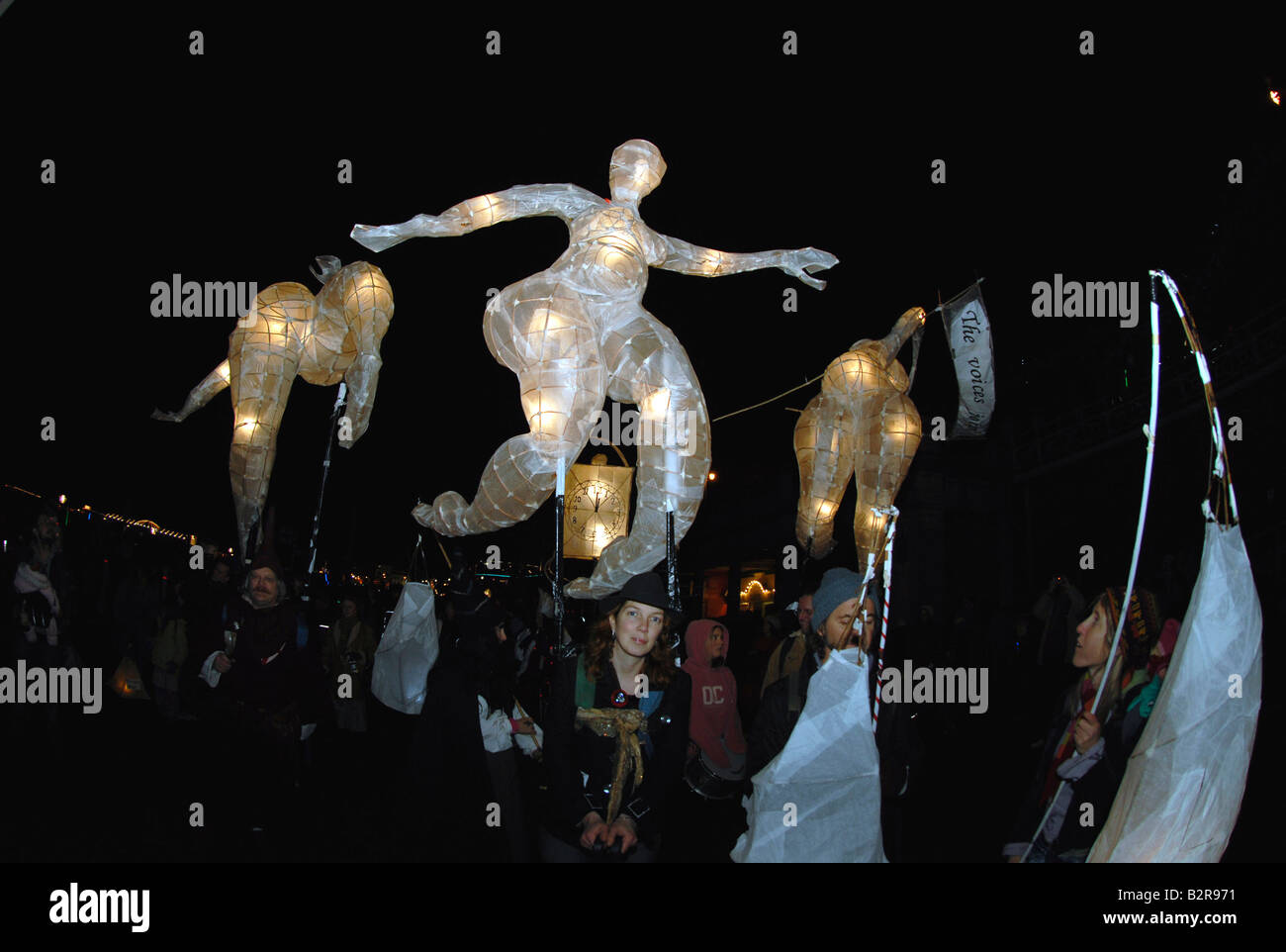 The Burning the Clocks Parade celebrating the Winter Solstice and the ...