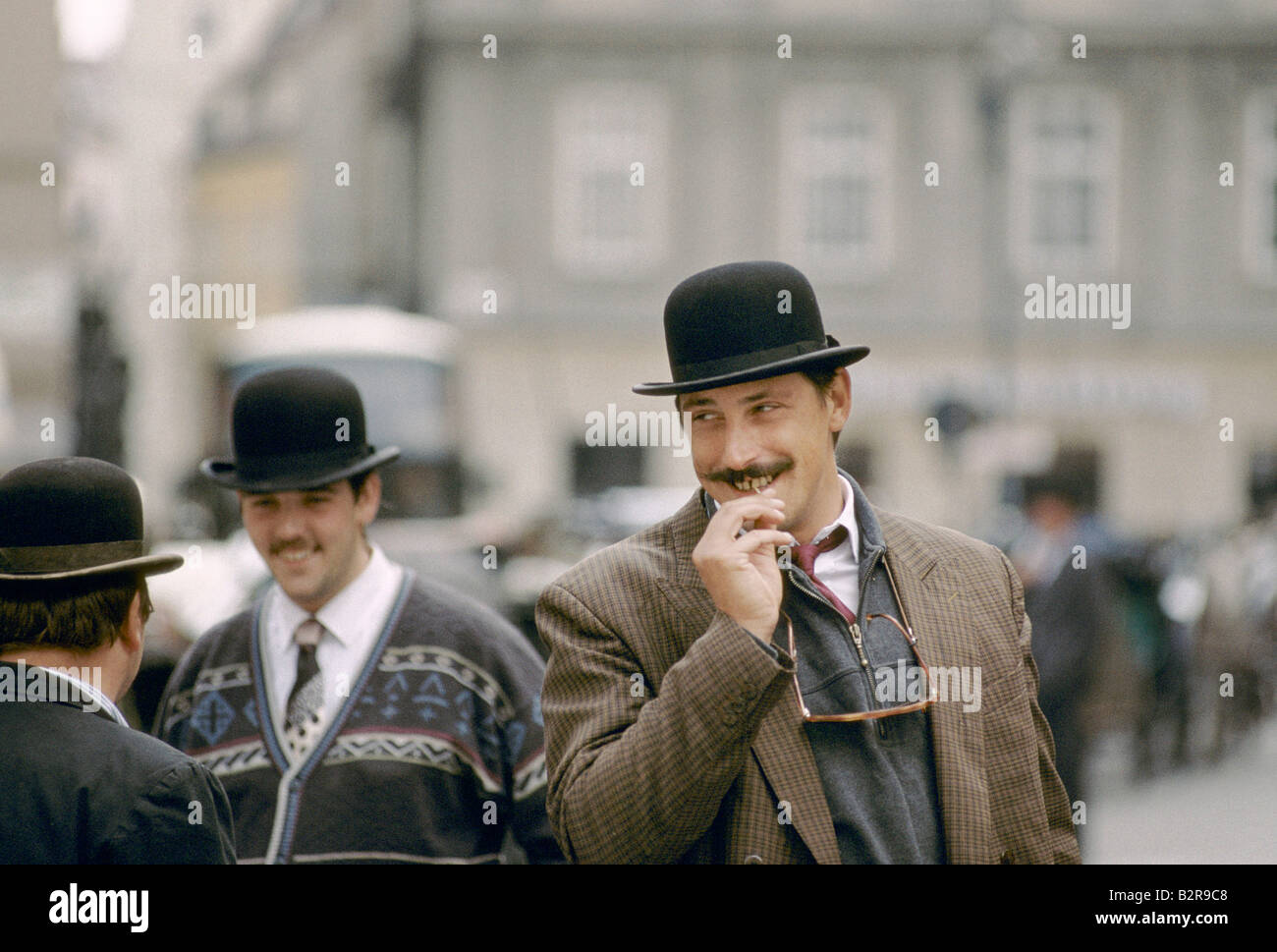 Mustache bowler hat hi-res stock photography and images - Alamy