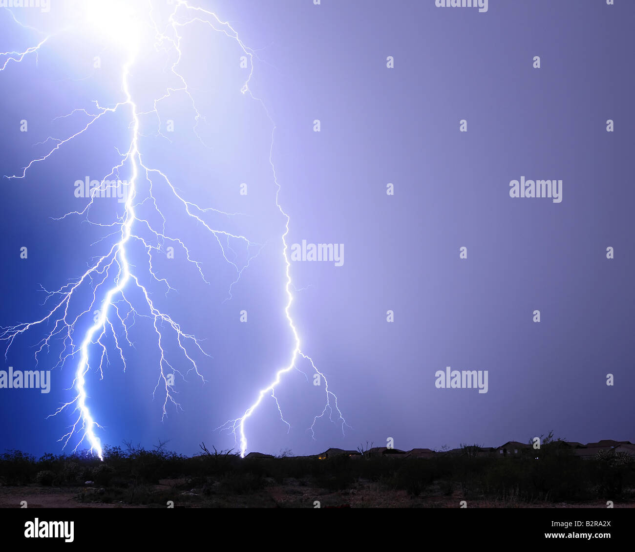 Arizona desert lightning night hi-res stock photography and images - Alamy