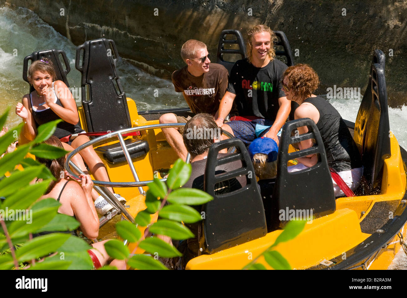 Raging Rapids Ride at Six Flags Great America Stock Photo - Alamy
