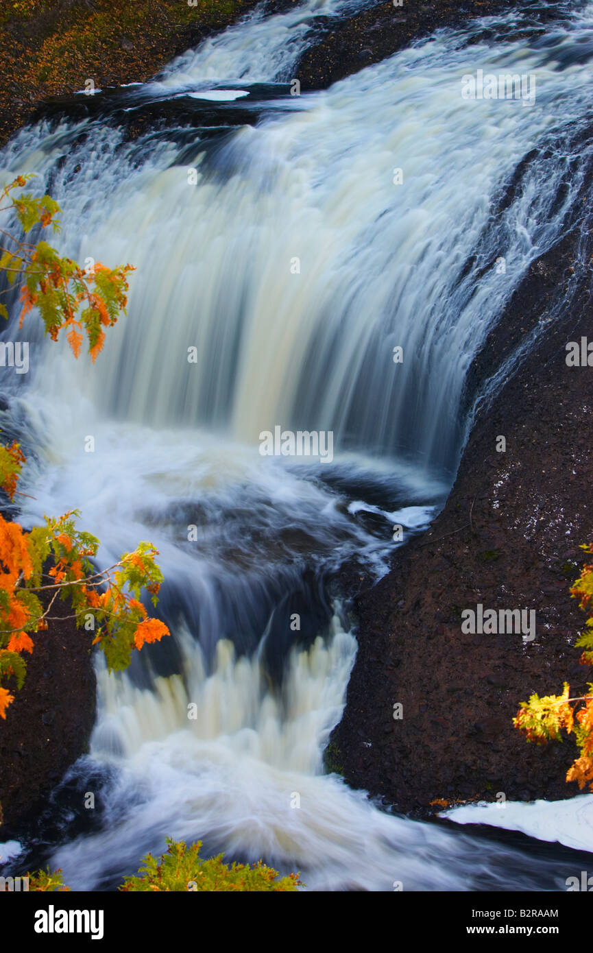 Potawatomi Falls Black River Gogebic County Michigan USA Stock Photo ...