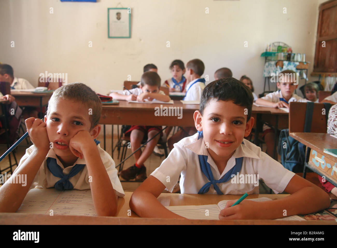 School children in a classroom in Vinales Pinar del Río Province Cuba ...