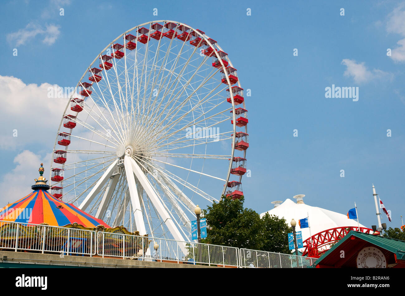Chicago Navy Pier Ferris Wheel Stock Photo - Alamy