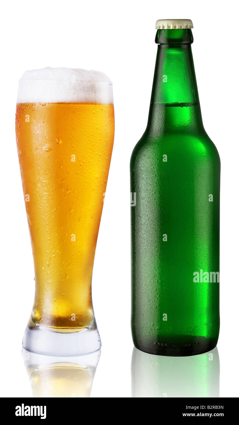 Glass light beer bar Cut Out Stock Images & Pictures - Alamy