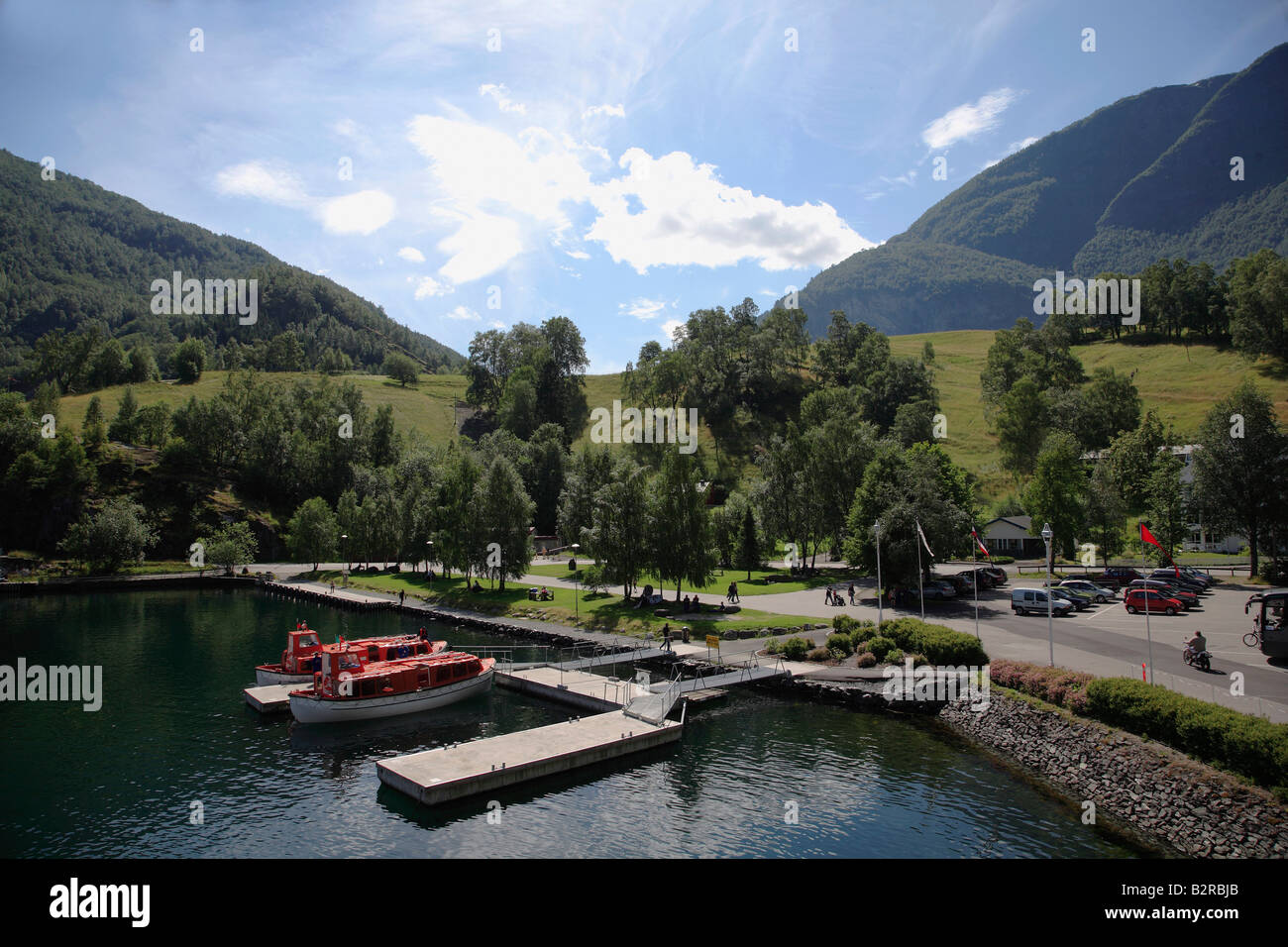 Norway Flam seaside promenade scenery Stock Photo - Alamy