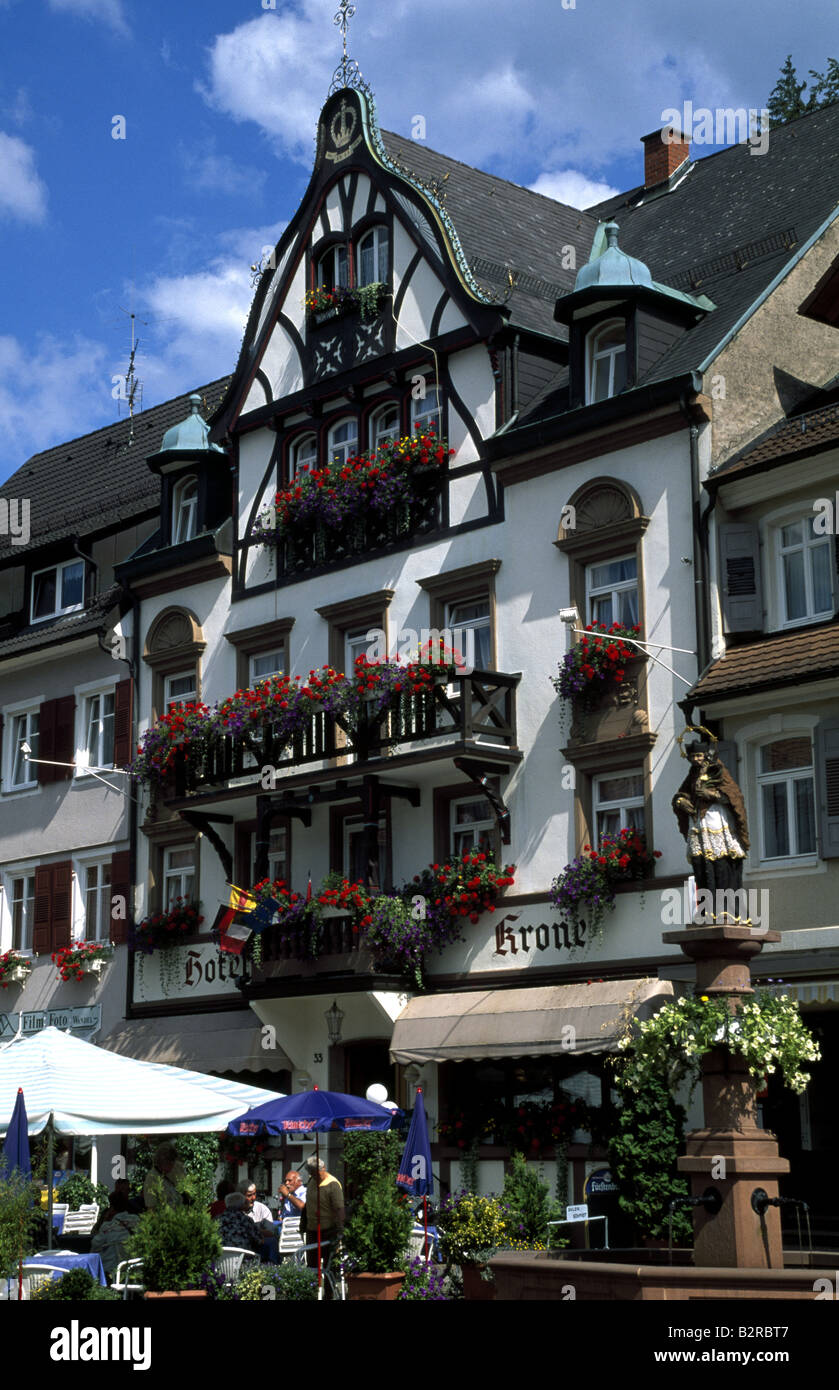 Hotel Krone, Wolfach, Black Forest, Baden-Wuerttemberg, Germany Stock ...