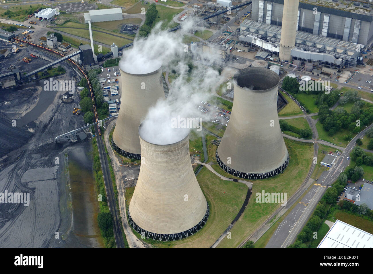 Aerial view Didcot Power Station Stock Photo - Alamy