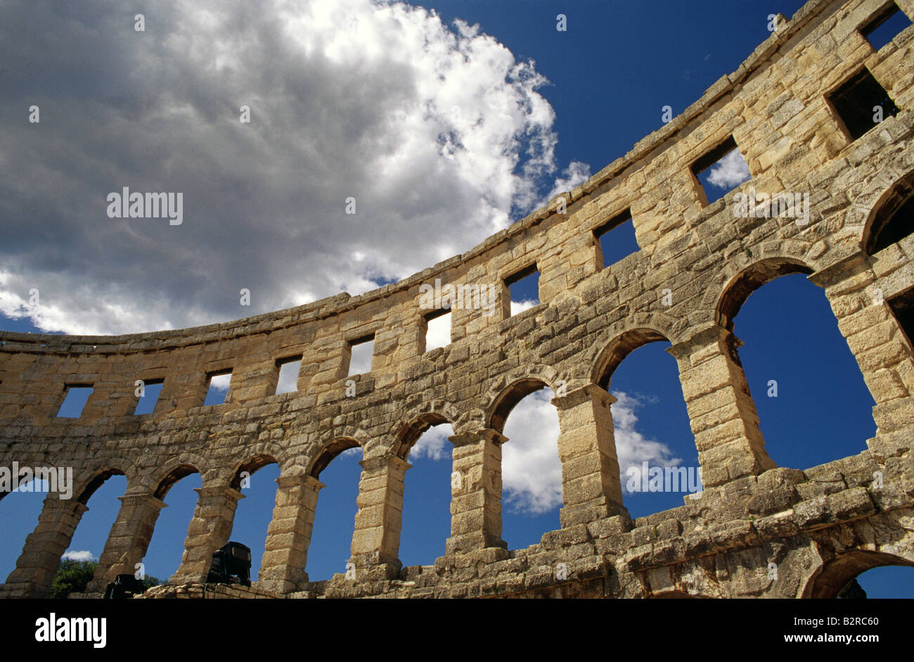 Roman Arena - Colosseum - in Pula Istria Croatia Europe Stock Photo - Alamy