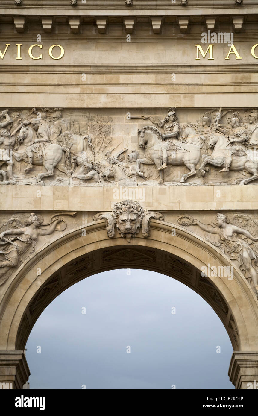 old arch in Paris France Stock Photo - Alamy