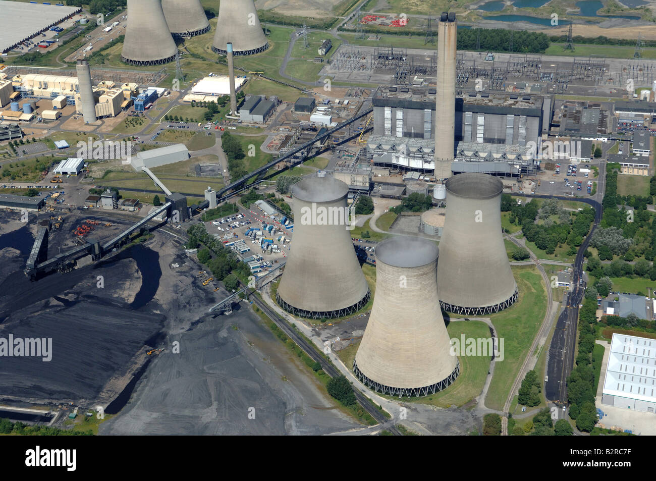 Aerial view Didcot Power Station Stock Photo - Alamy