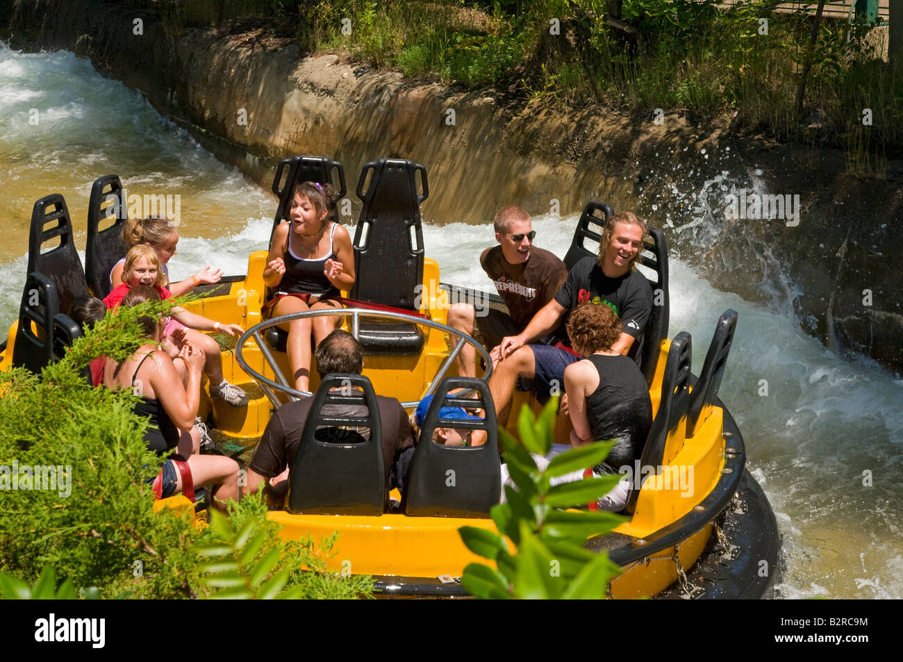 Raging Rapids Ride at Six Flags Great America Stock Photo - Alamy