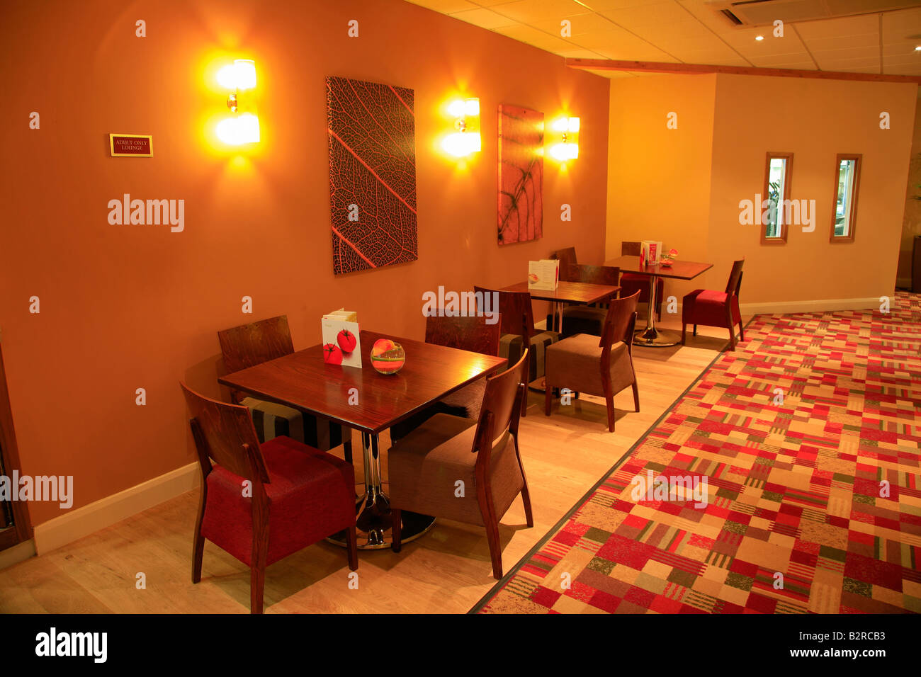 generic indoor table and chairs with soft lighting interior design ...