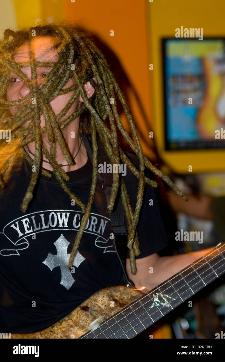 The famous Thai rock band - The Silly Fools live in concert. Bangkok ...