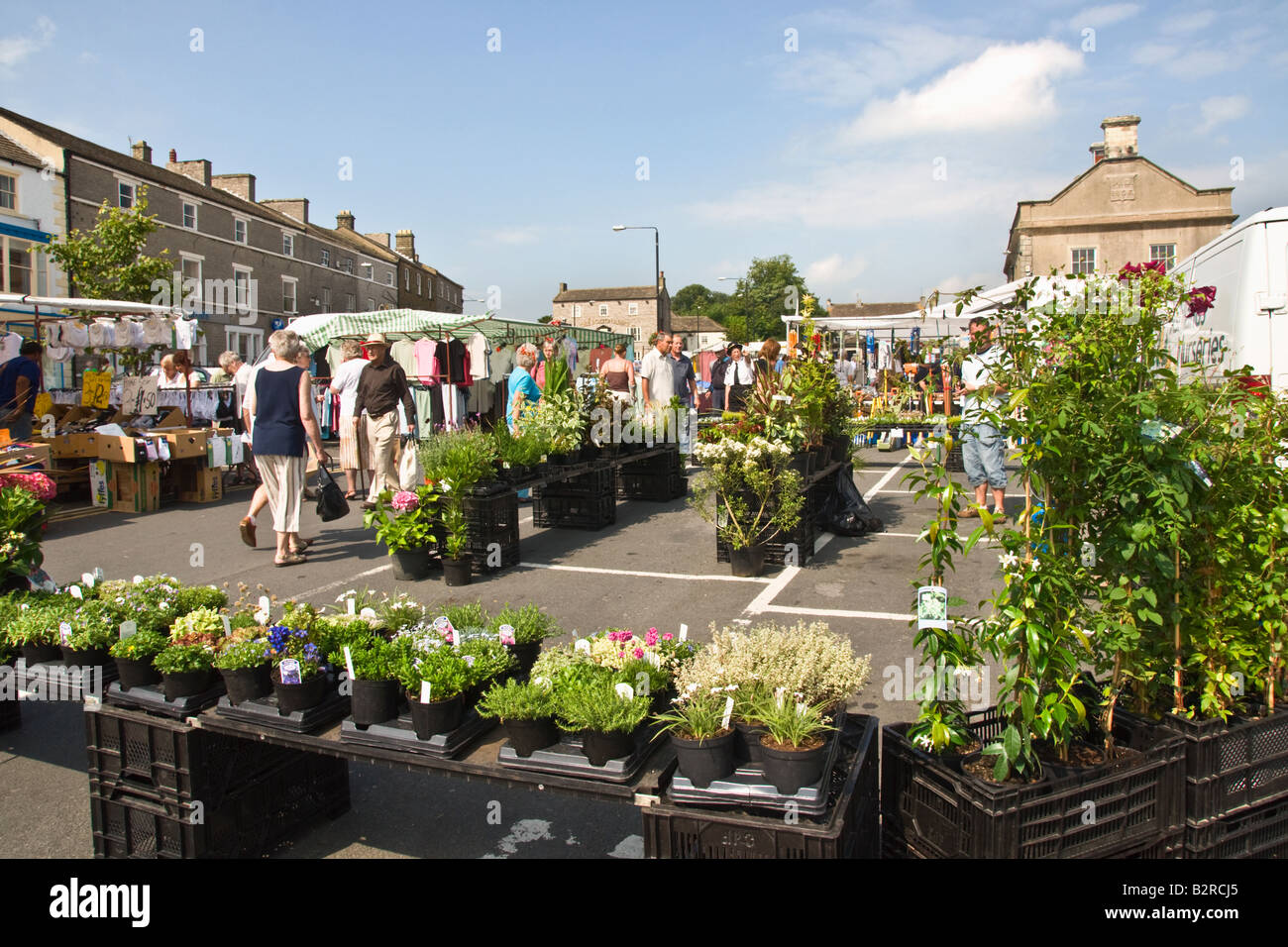 Market day at Leyburn, North Yorkshire Stock Photo - Alamy