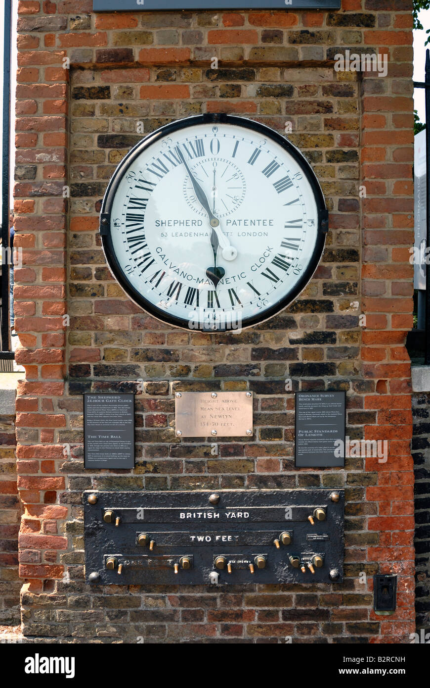 24 hour clock, Royal Observatory,Greenwich Stock Photo - Alamy