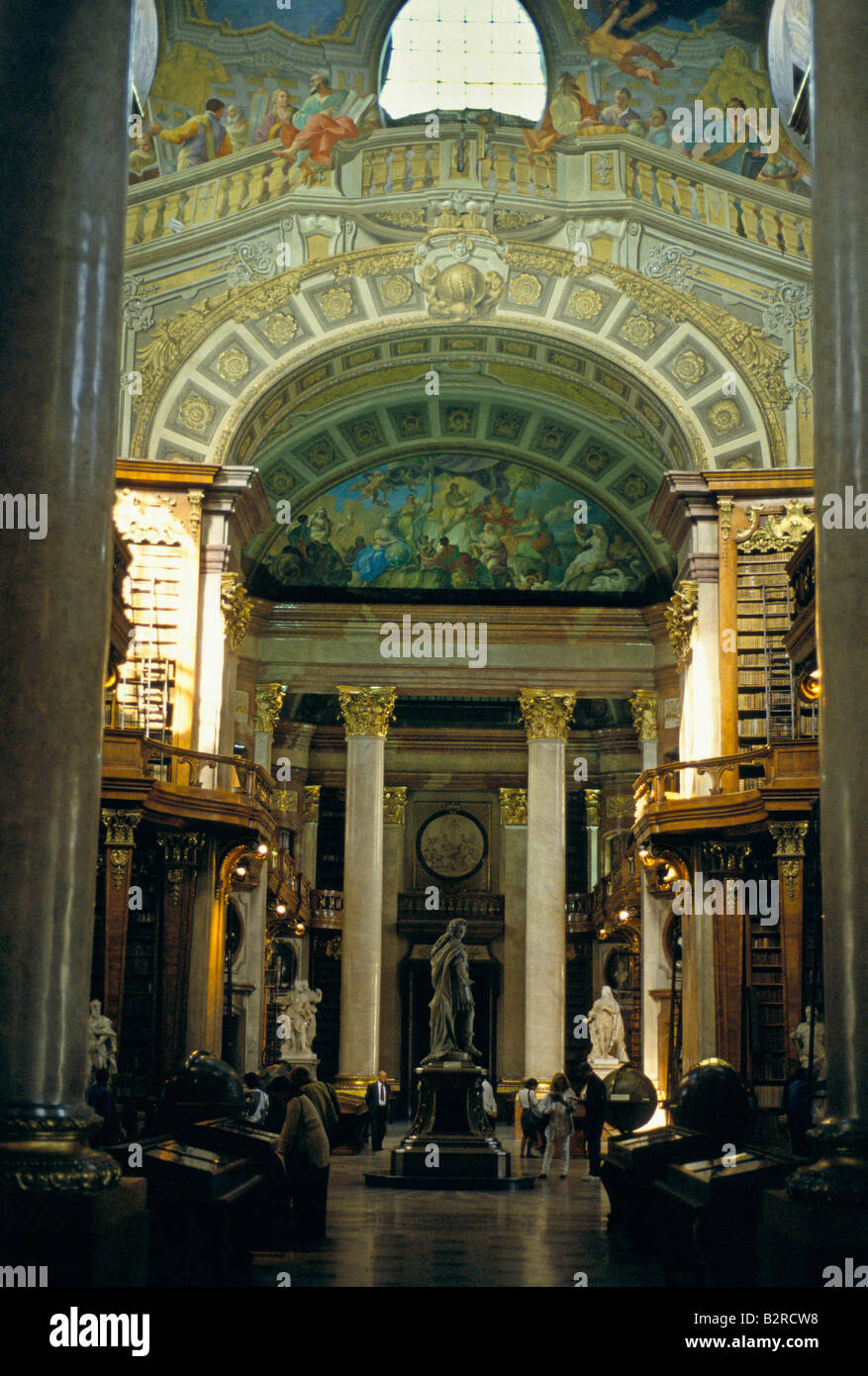 hofburg palace library vienna 1995 Stock Photo - Alamy