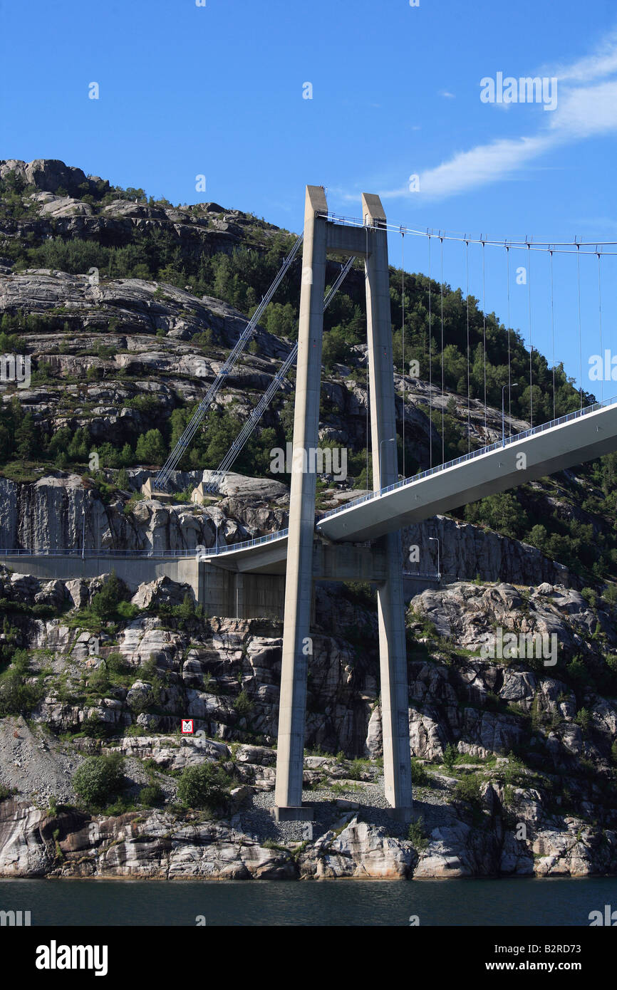 Norway Lysefjorden Lysefjord Bridge Stock Photo - Alamy