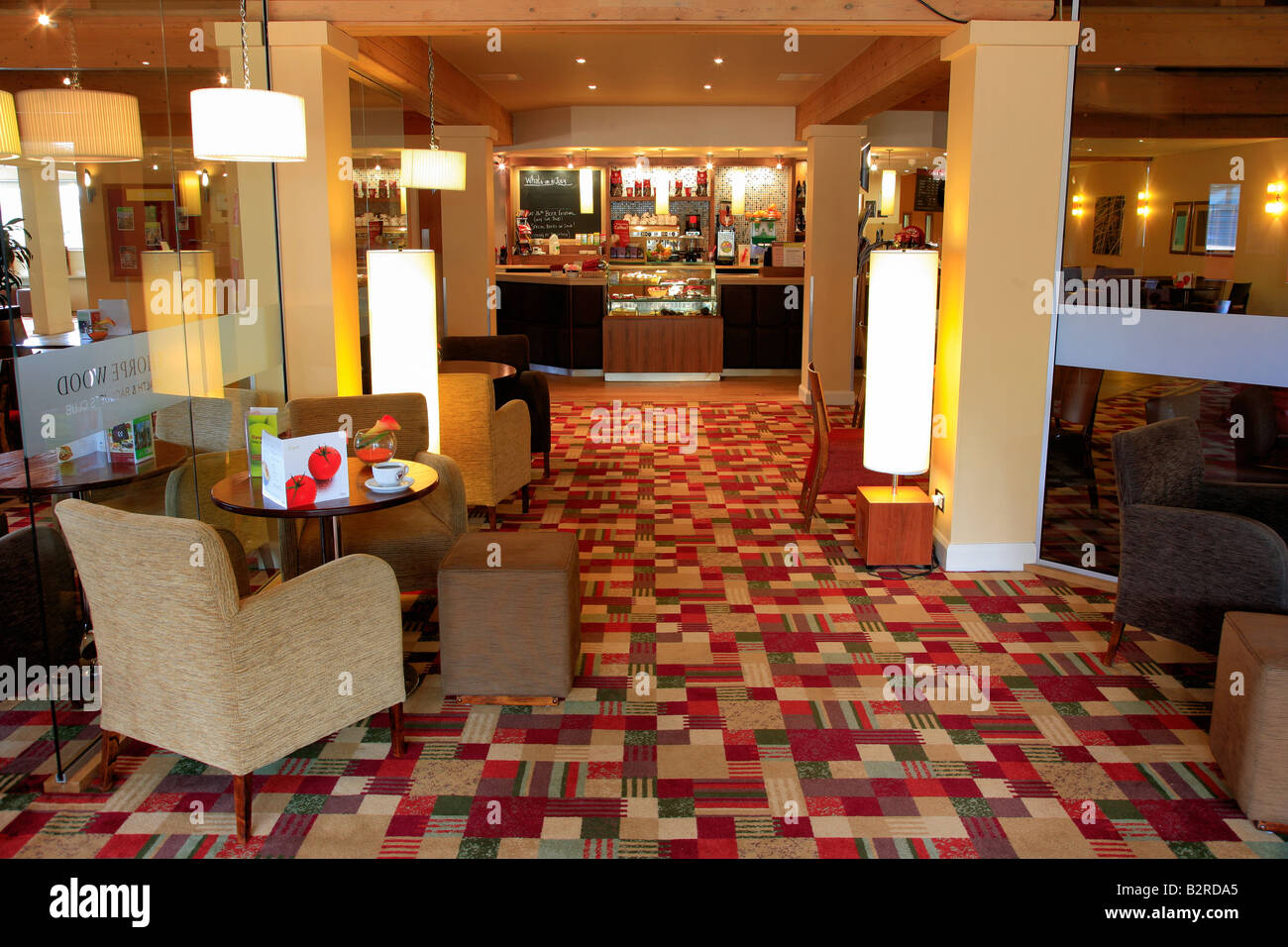 generic indoor table and chairs with soft lighting interior design ...