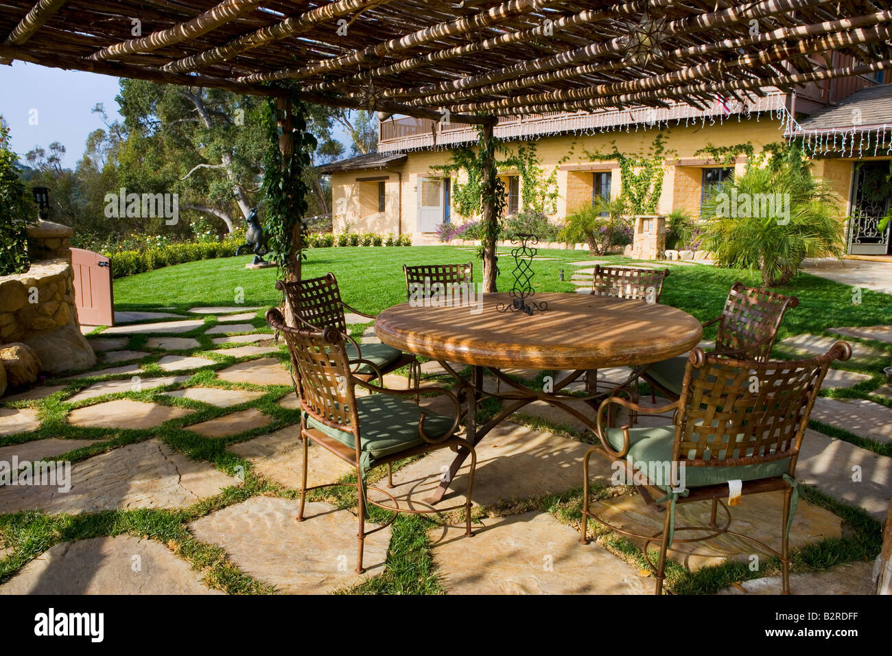 Outdoor dining table fireplace hi-res stock photography and images - Alamy
