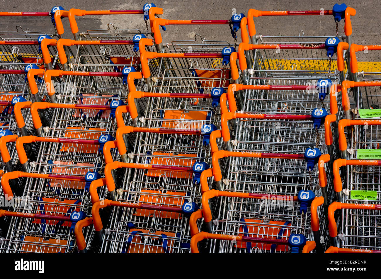 Stack of trolleys hi-res stock photography and images - Alamy