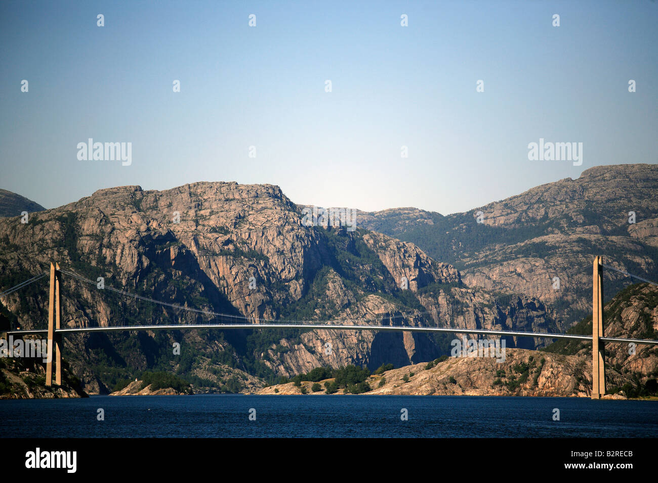 Norway Lysefjorden Lysefjord Bridge Stock Photo - Alamy