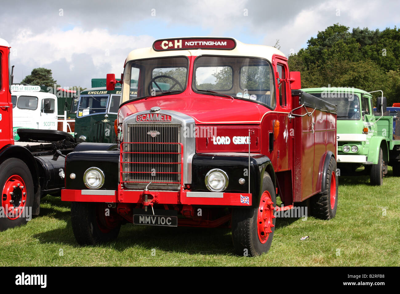 A Scammell vintage lorry at a rally in the U.K Stock Photo - Alamy