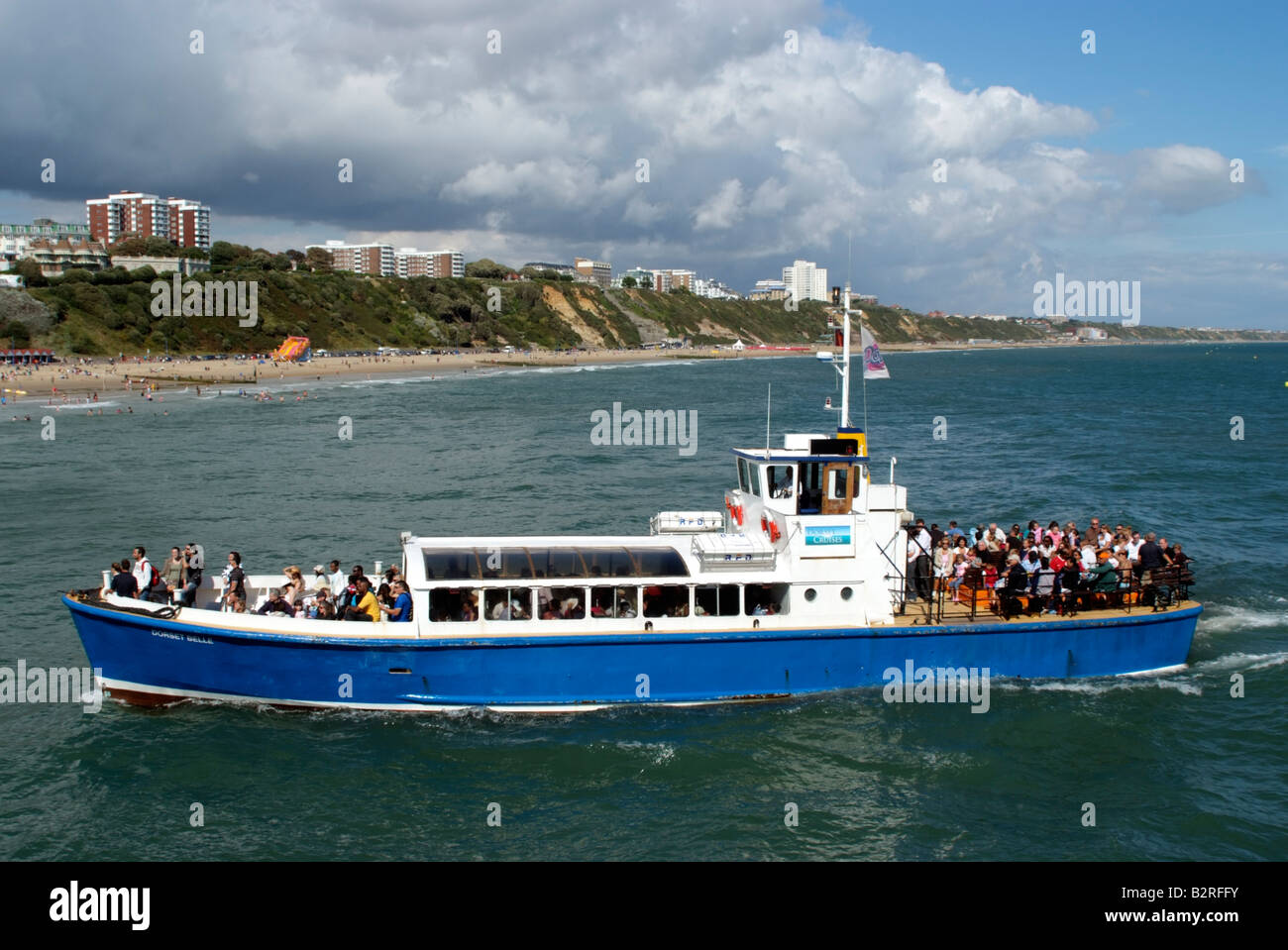 The Dorset Belle pleasure boat of Dorset Cruises company off ...