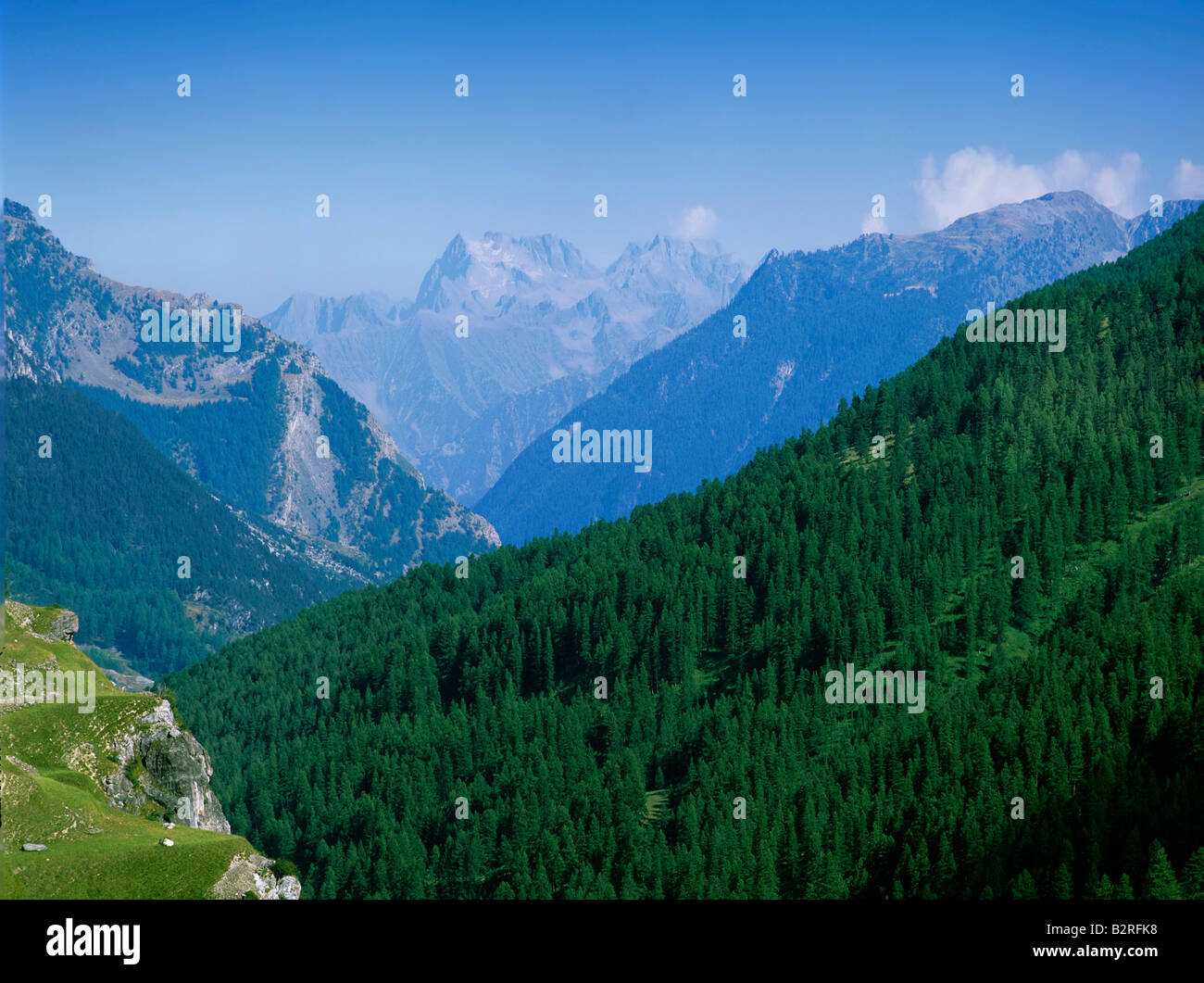 views of the alps from the montgenevre pass on the border between ...