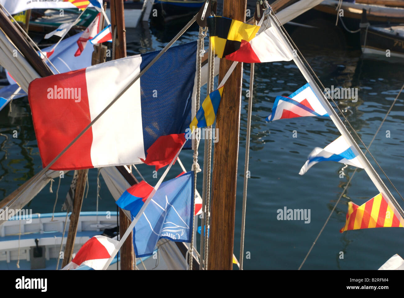 Red and yellow pennants hi-res stock photography and images - Alamy