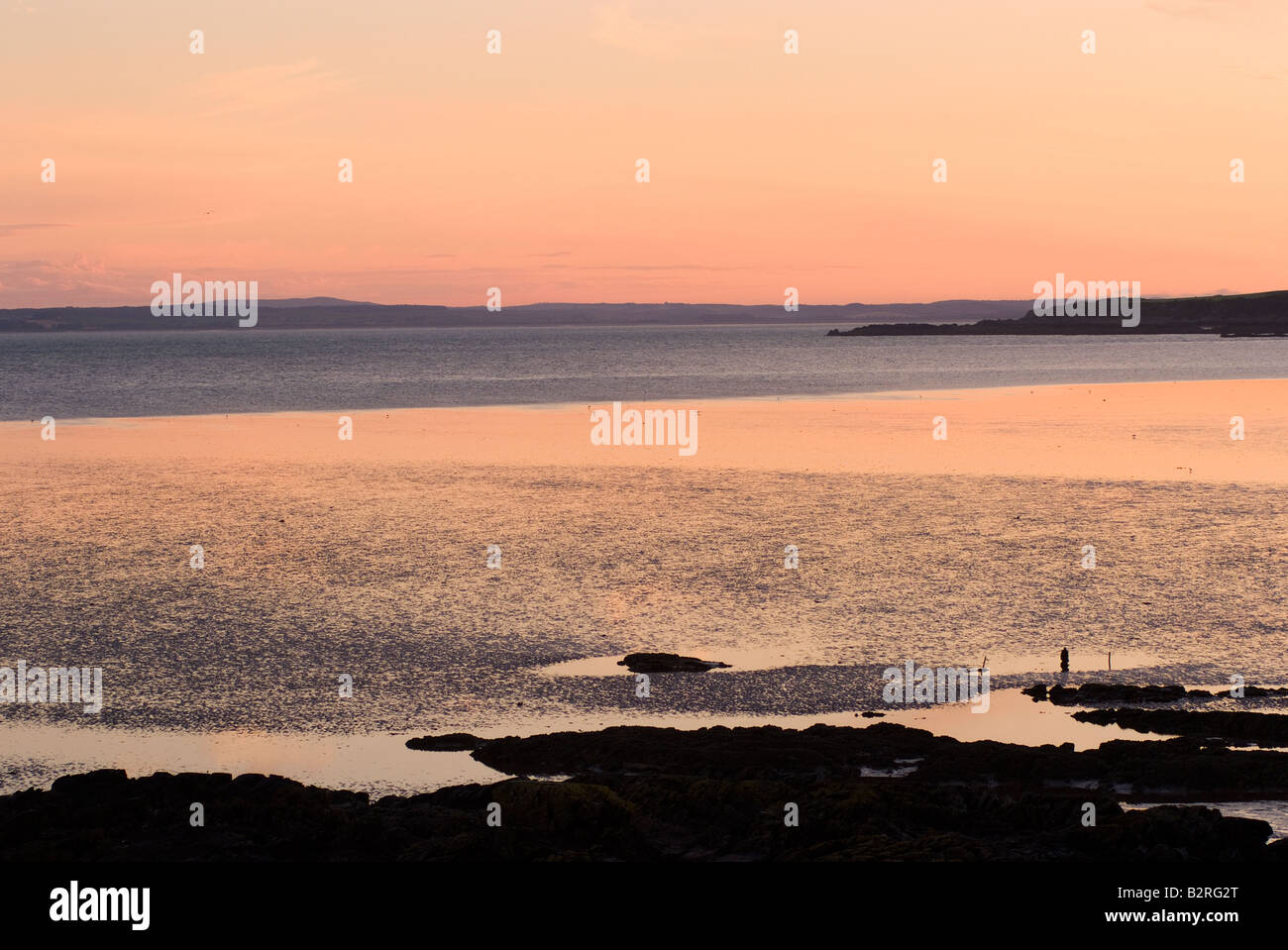 Sunset Over Wigtown Bay Irish Sea Towards The Machars From Carrick ...