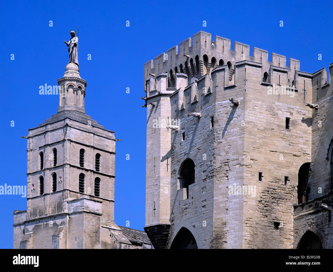 france south of france palais des papes avignon vaucluse Stock Photo ...